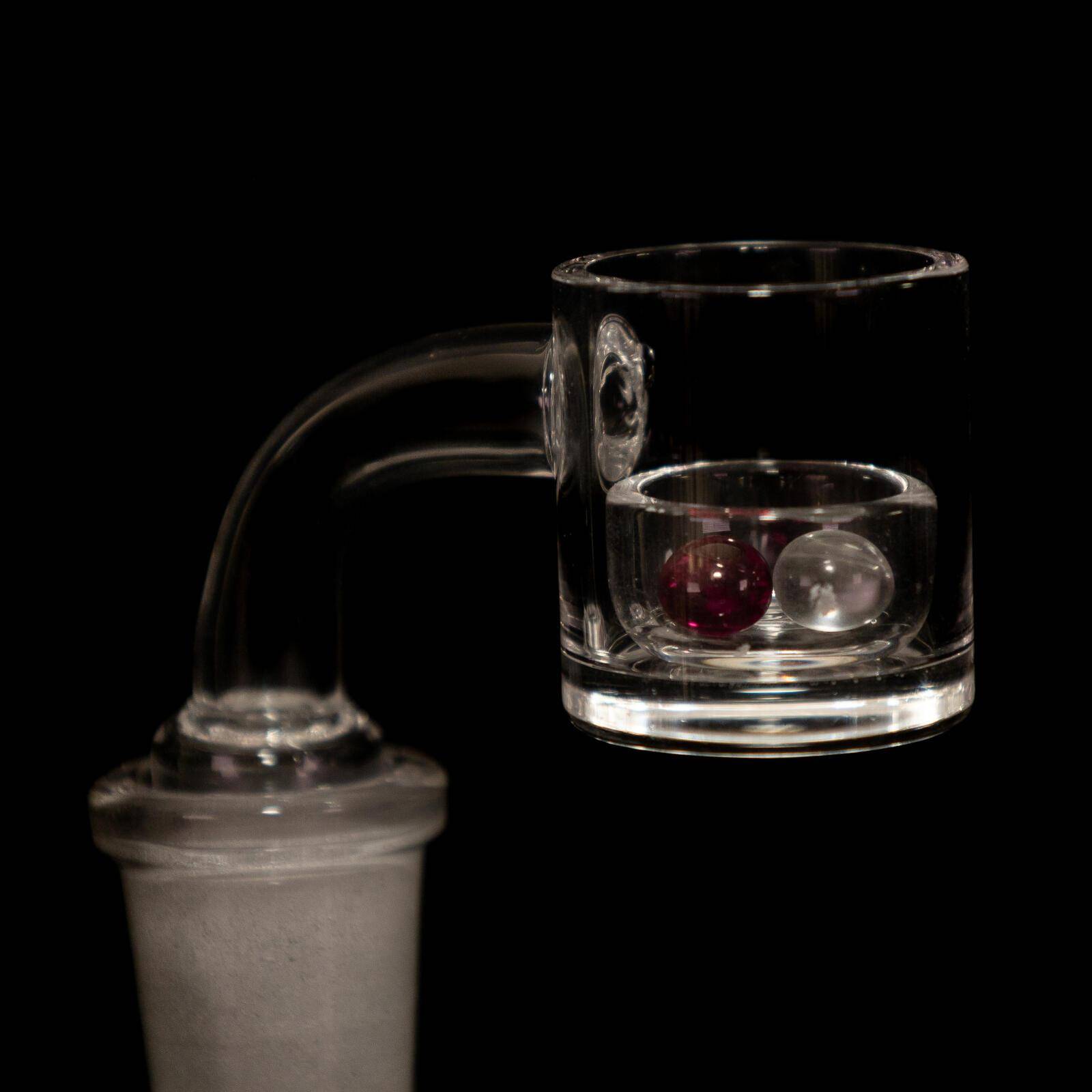 XL Flat Top Quartz Banger mit Thermal Bottom & Terp Pearls